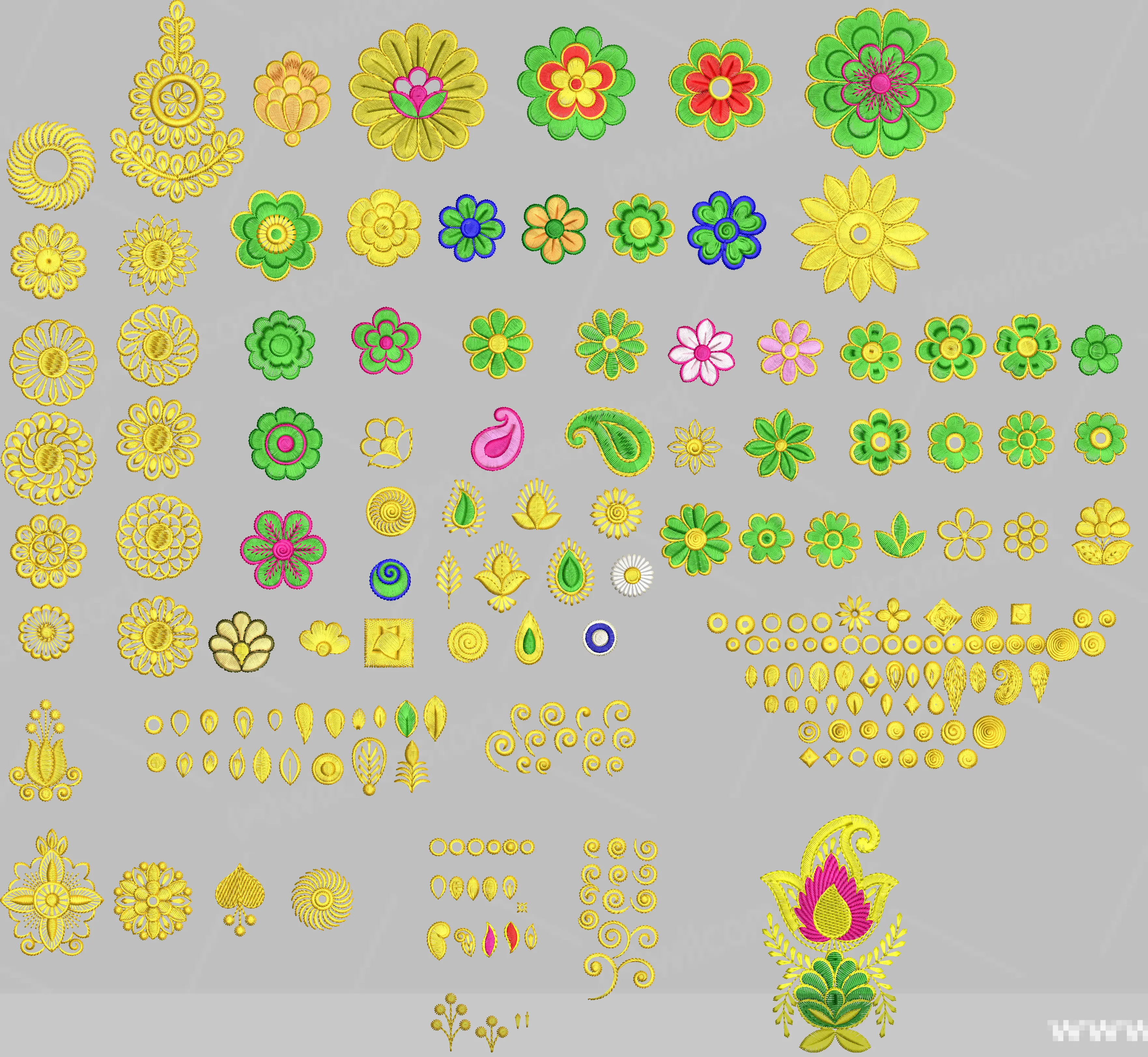 Embroidery Elements Set Collection new